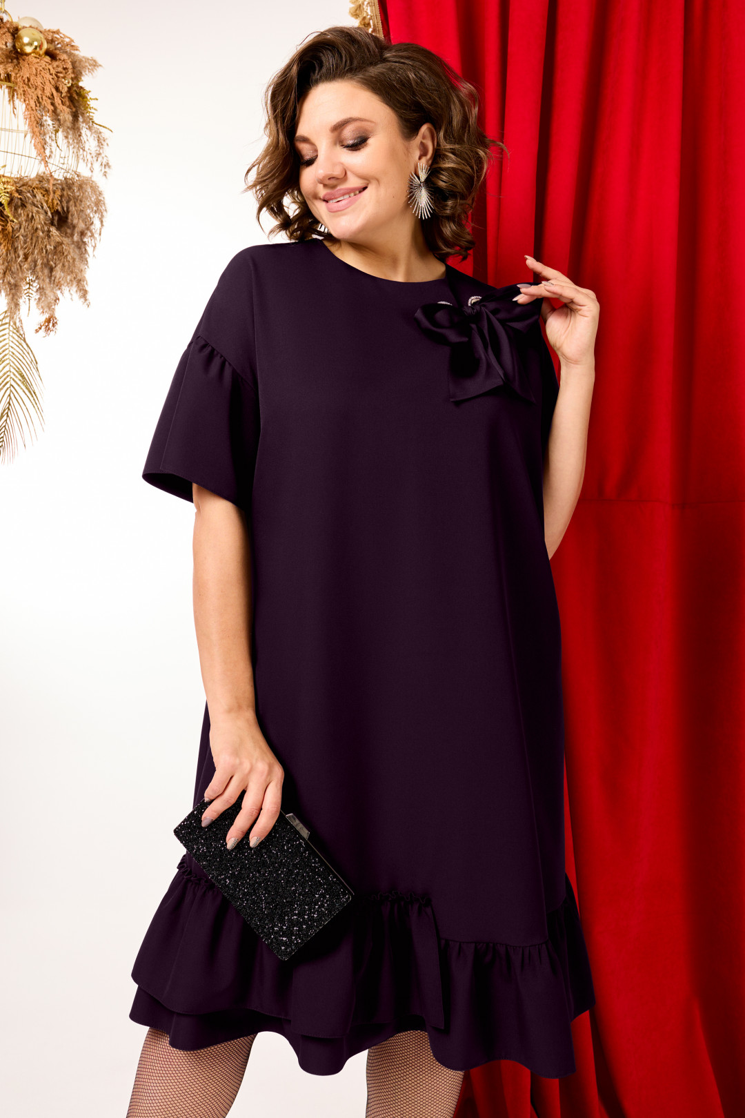 Платье AGATTI 5238-3 баклажан - купить в интернет-магазине Avaro